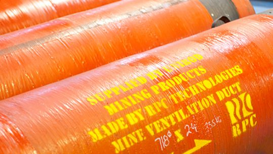 Mine Ventilation Duct | RPC Technologies